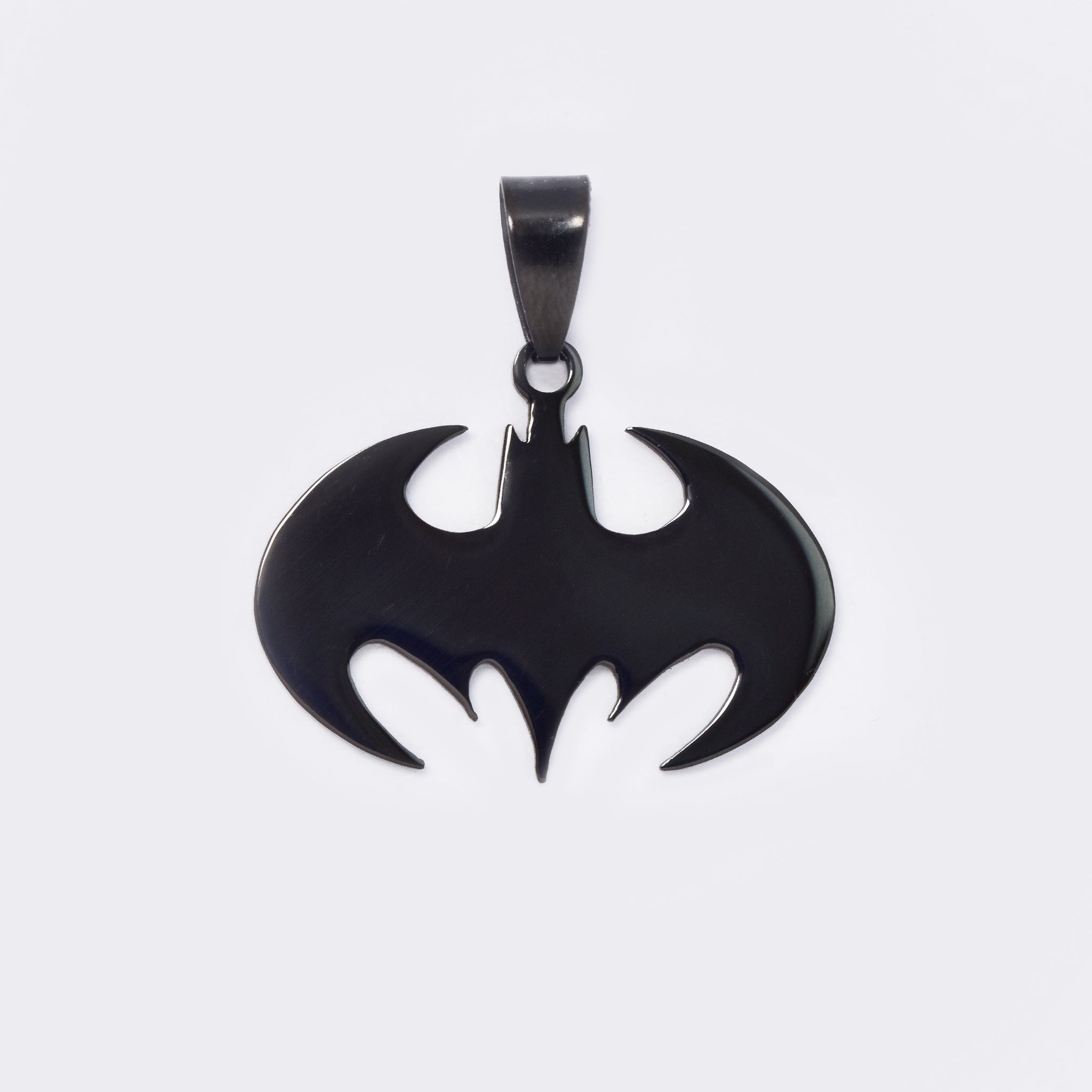 Black batman steel pendant - SSYP5660 – Anna-B Jewellery