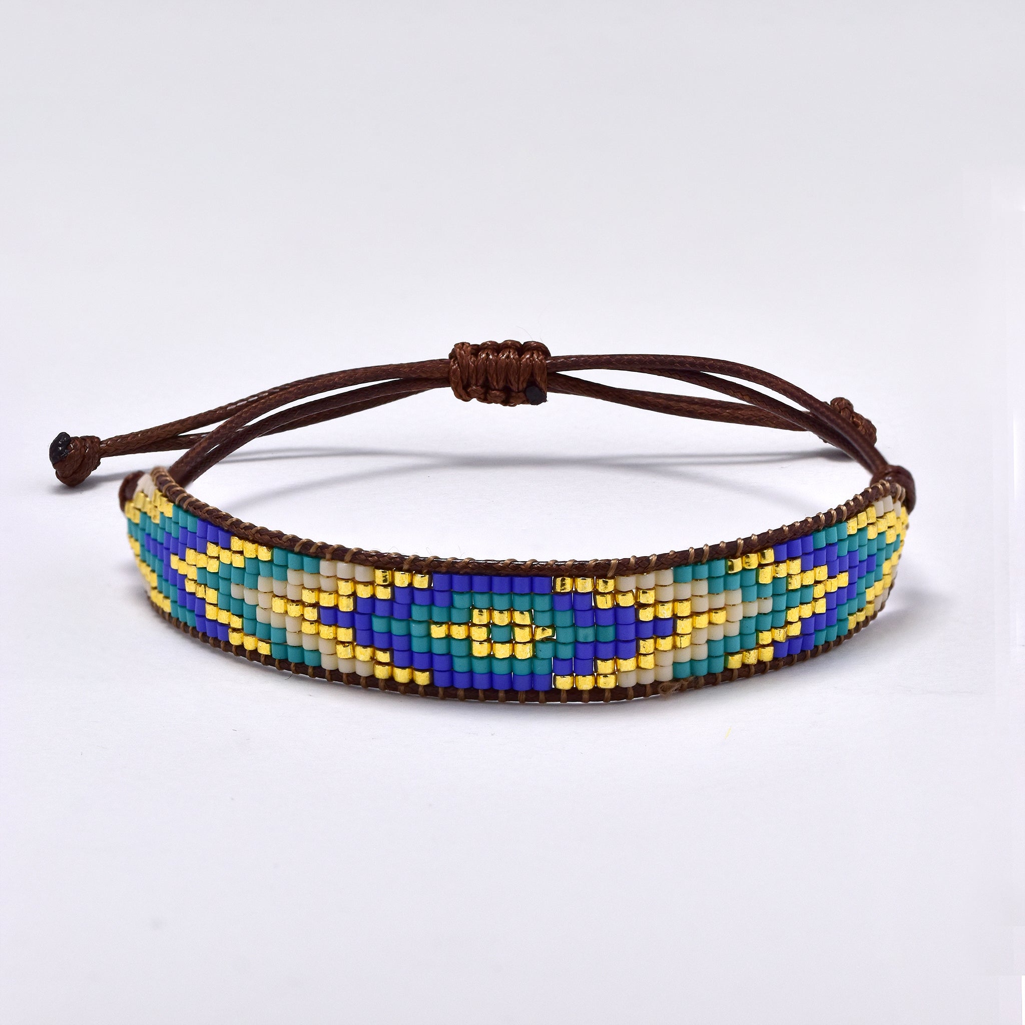 Fashion 7 row beaded adjustible thread bracelet - YB5334 – Anna-B Jewellery